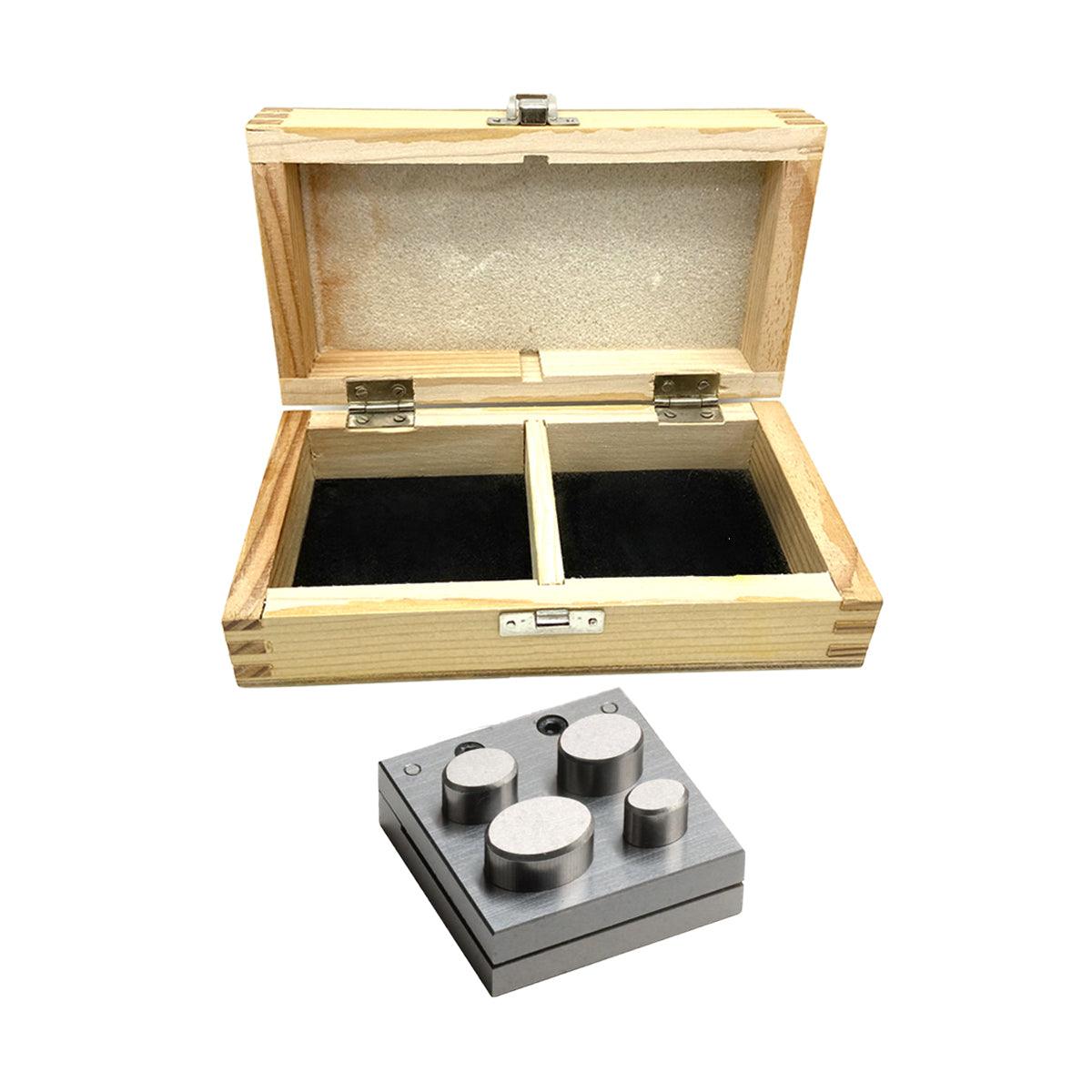 Oval Shaped Set of 4 Disc Cutters in Wood Box | OttoFrei.com — Otto Frei