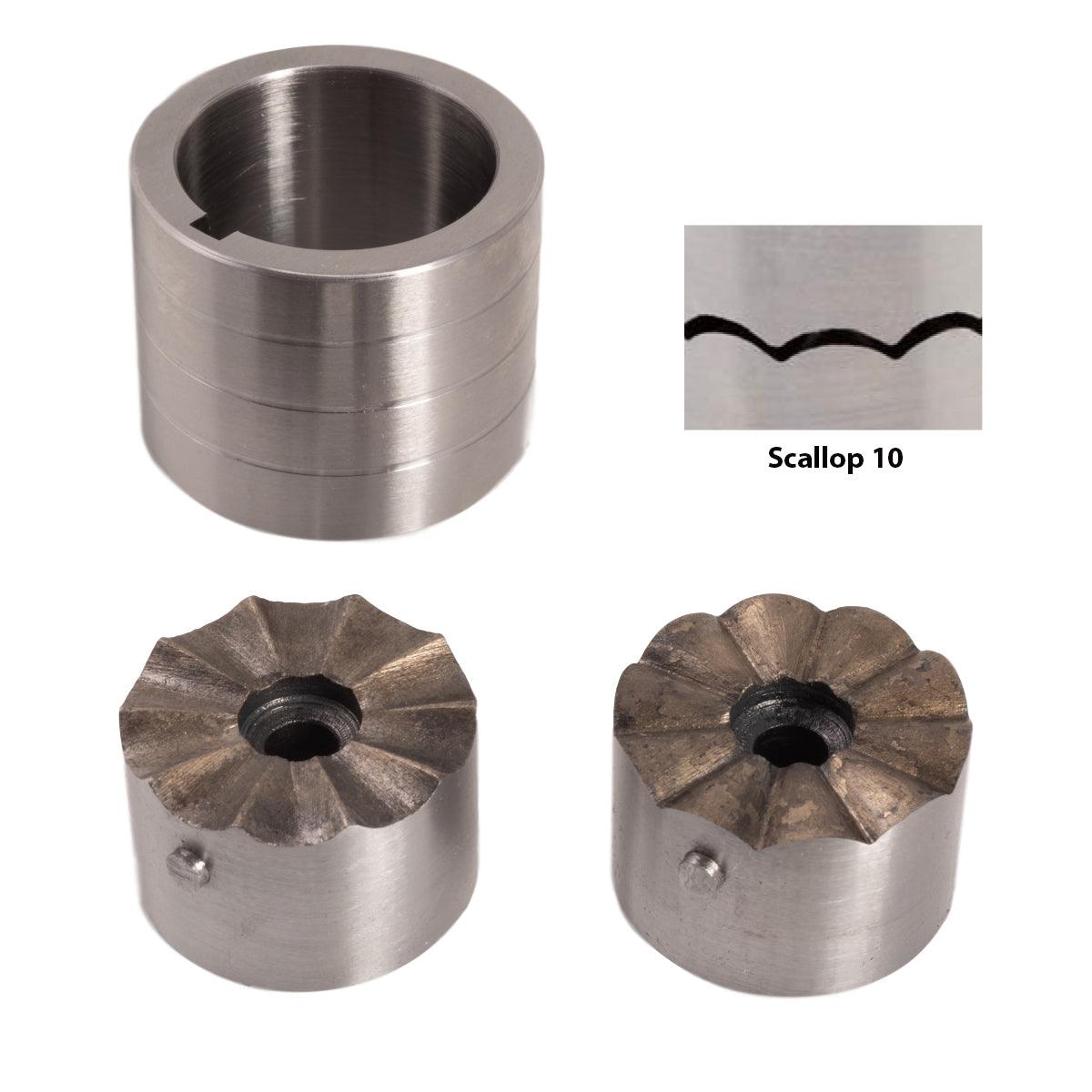 Wubbers Scallop 10 Ring and Hoop Press | Steel Pattern Die — Otto Frei
