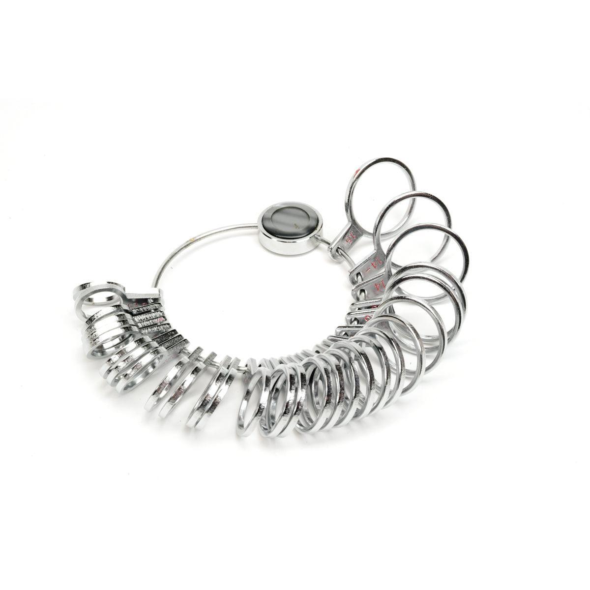 Ring Finger Gauge Square Edge 1-15 USA Standard | OttoFrei.com — Otto Frei