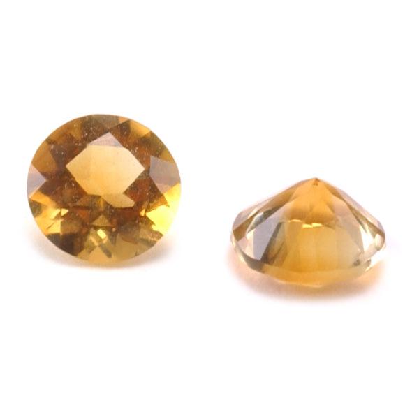 Round Faceted Genuine Citrine Gemstones | OttoFrei — Otto Frei