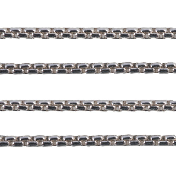 Schofer Germany Sterling Silver Venetian Box Inka Chain 1.0mm-5' (60 ...