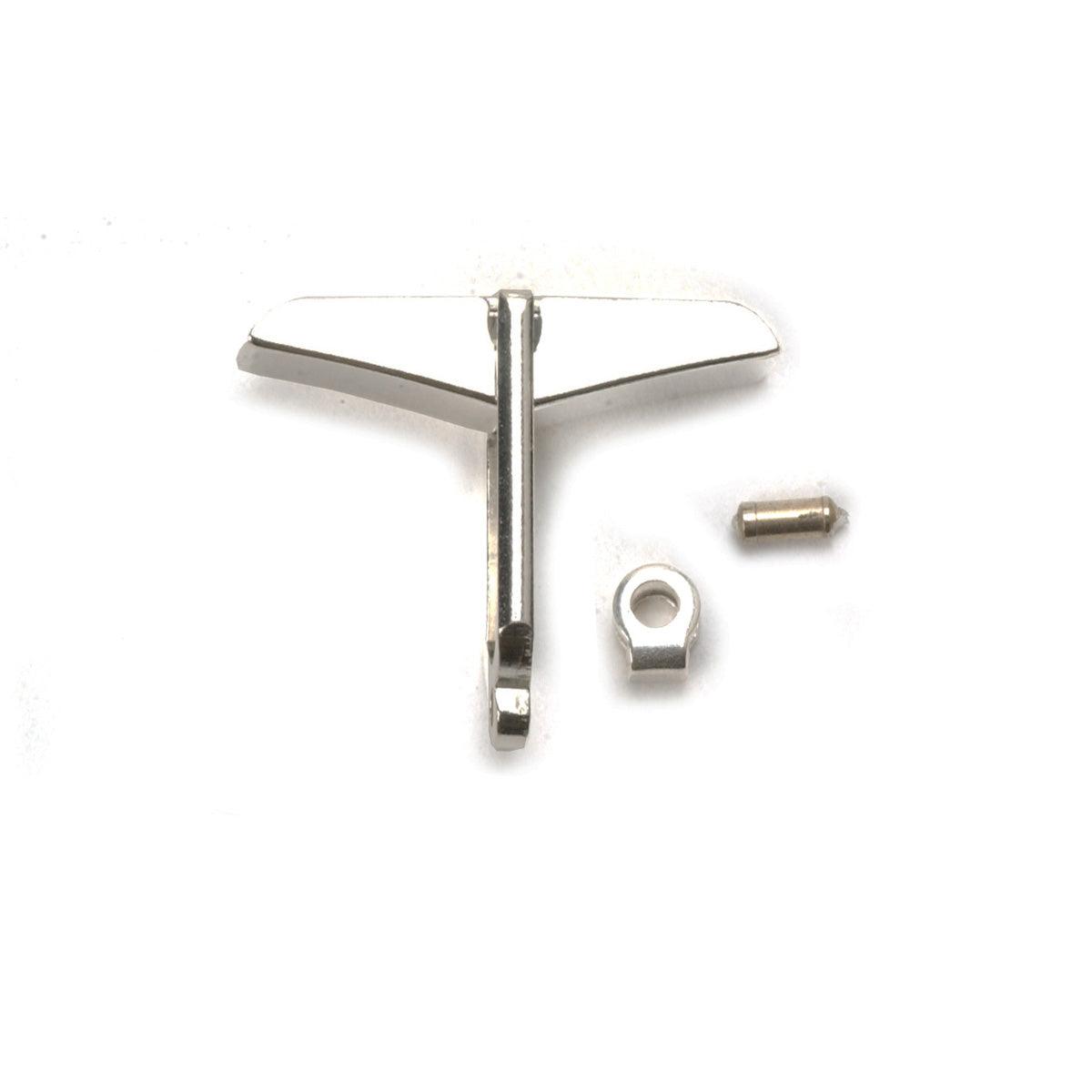 Sterling Silver Cuff Link Plain with Joint and Rivet -One Pair | OttoFrei.com — Otto Frei