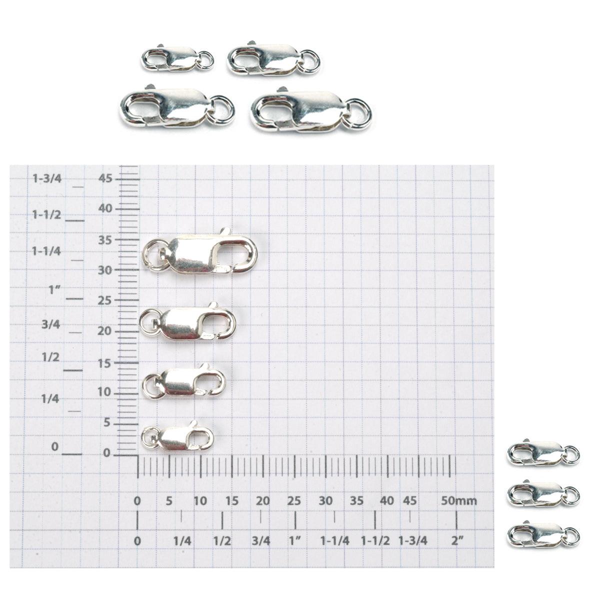 Sterling Silver & Yellow Gold Fill Rectangular Lobster Claw with Ring ...