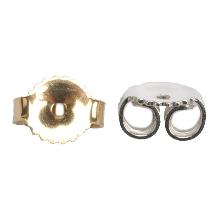 Extra Heavy Friction Earring Backs 6.6mm | Sterling & Gold Filled ...