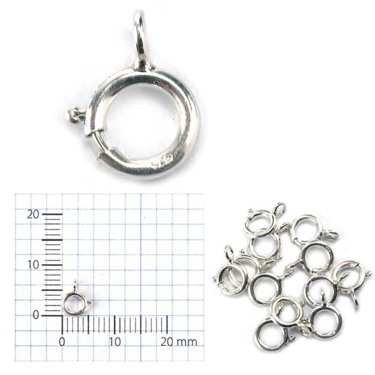 Sterling Silver Closed Top Spring Rings – Pack of 12 | Otto Frei