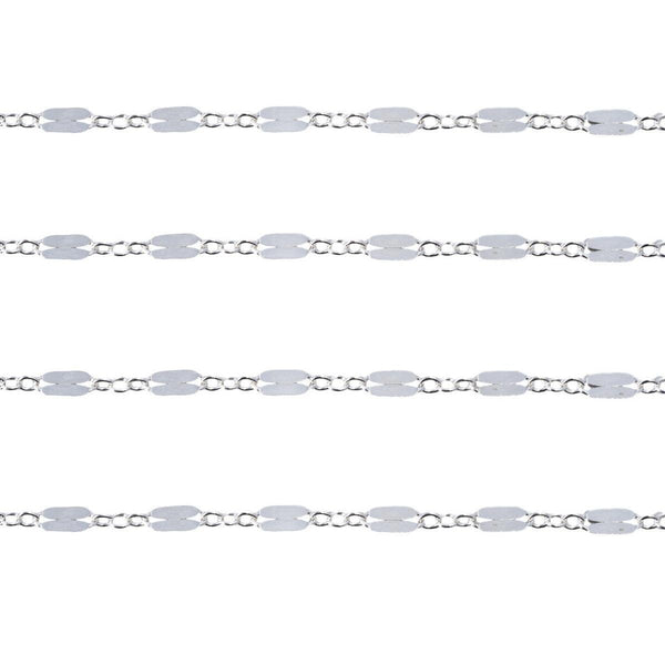 Sterling Silver Long & Short Chain 2.4mm- 5 Ft. (60 Inch) Pack ...