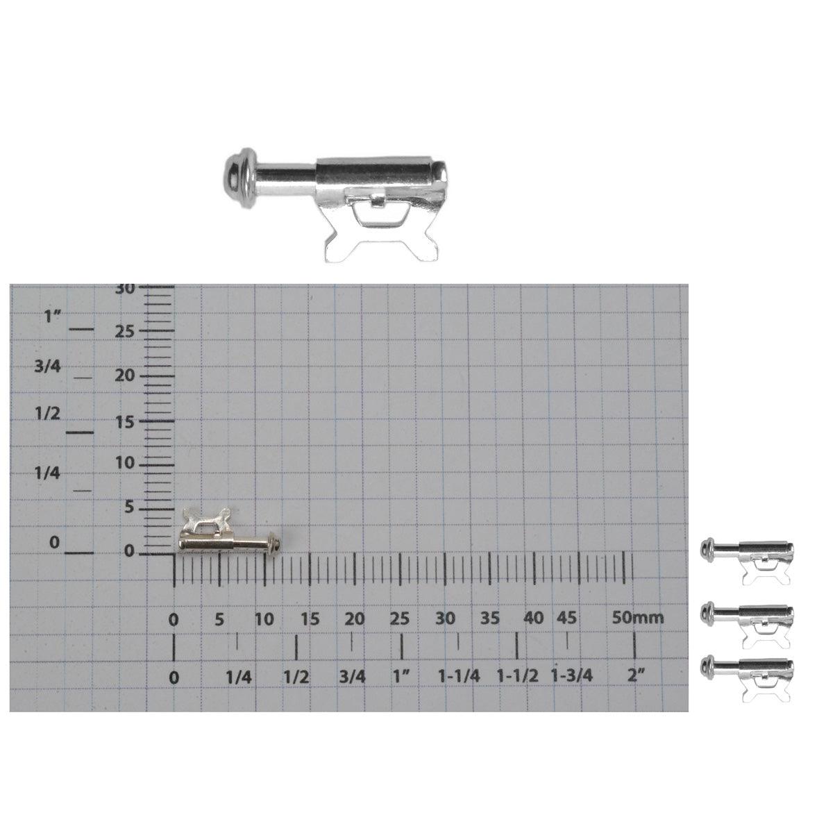 Sterling Silver Push Pull Catch - Packs of 3 | OttoFrei.com — Otto Frei