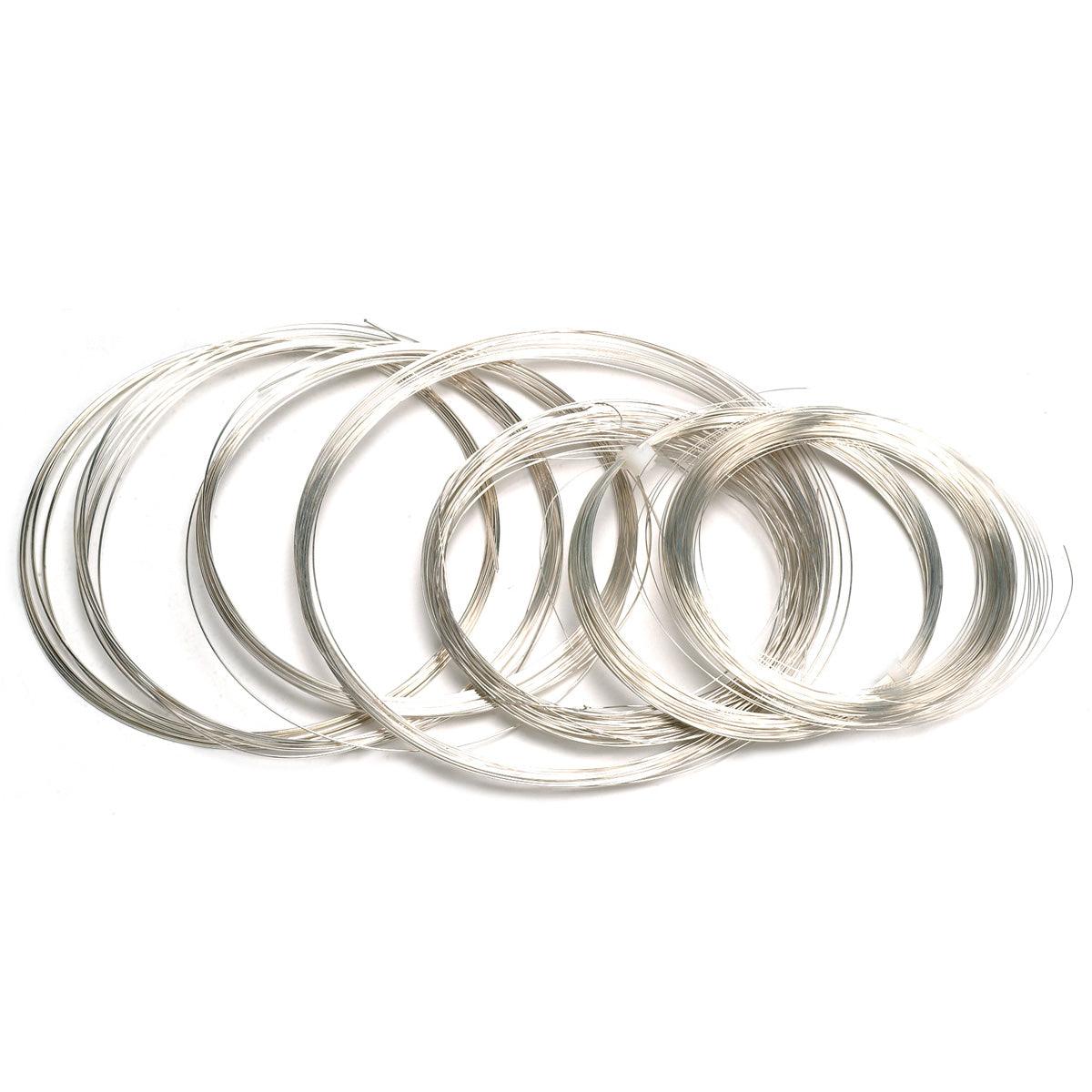 Sterling Silver Round Wire 1 Ounce Coils Half Hard-6 to 30 Gauge ...