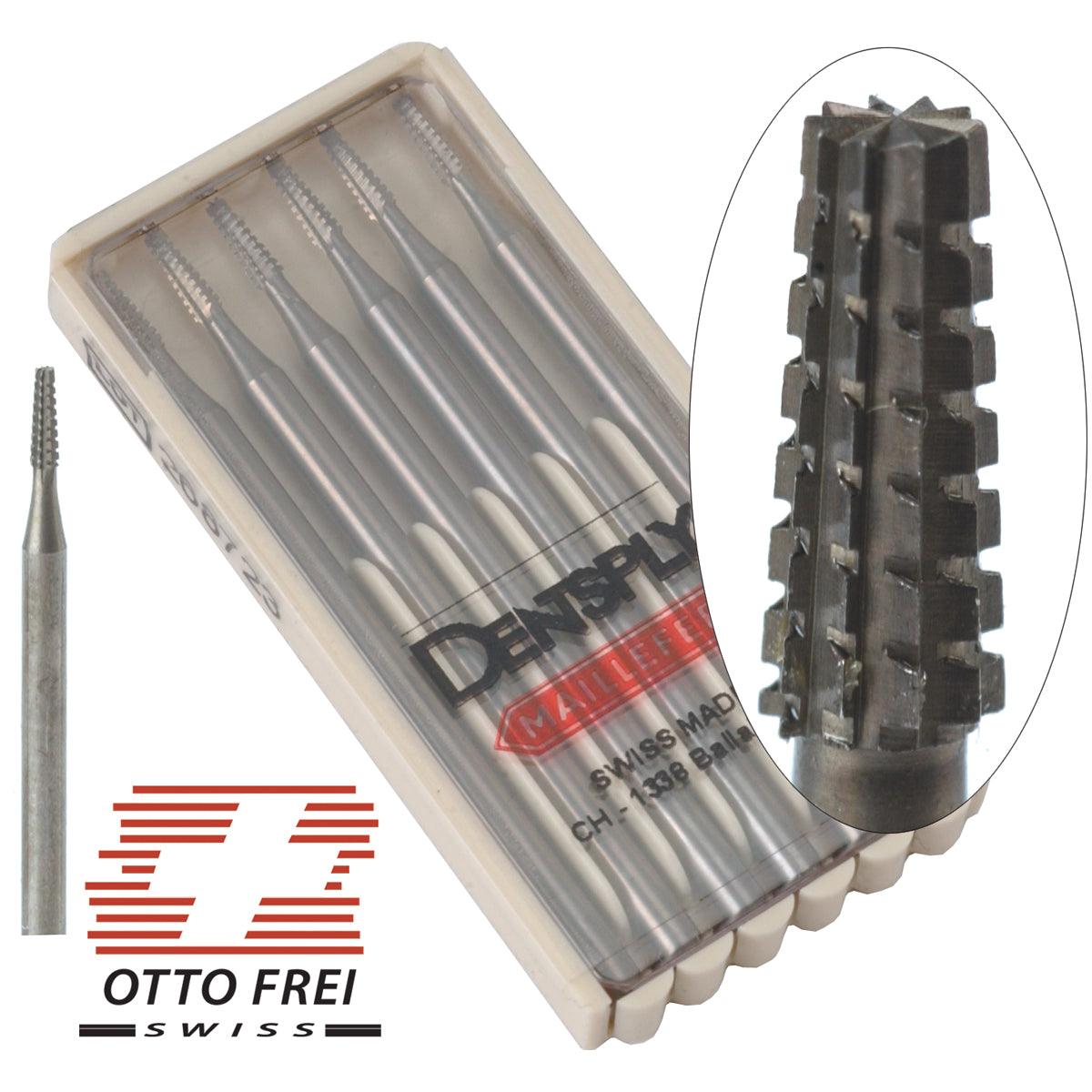 Swiss Fig. 38 Cone Square Cross Cut Burs .60mm-2.50mm — Otto Frei