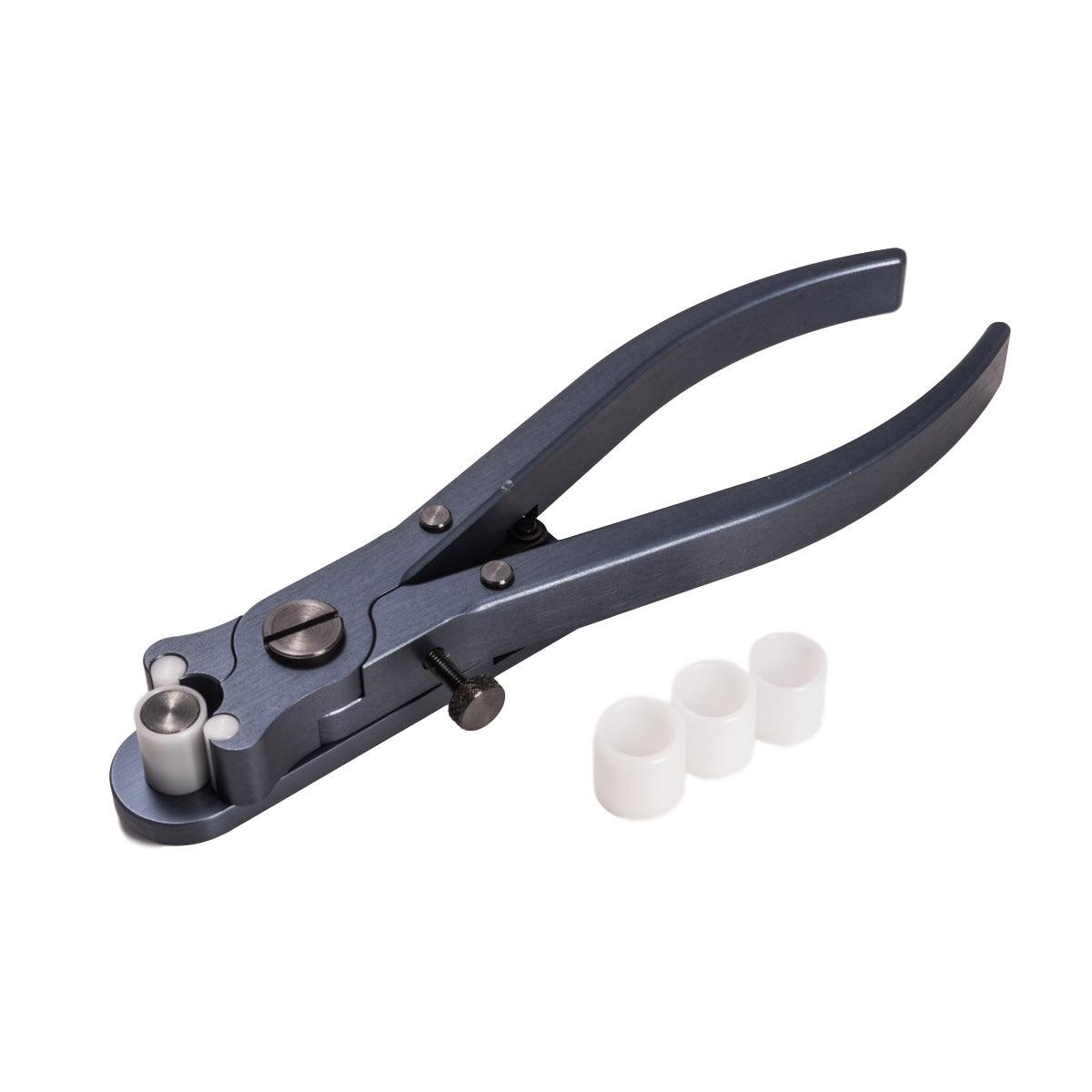 Swiss Made Aluminum Ring Bending Pliers | White Delrin Rings — Otto Frei