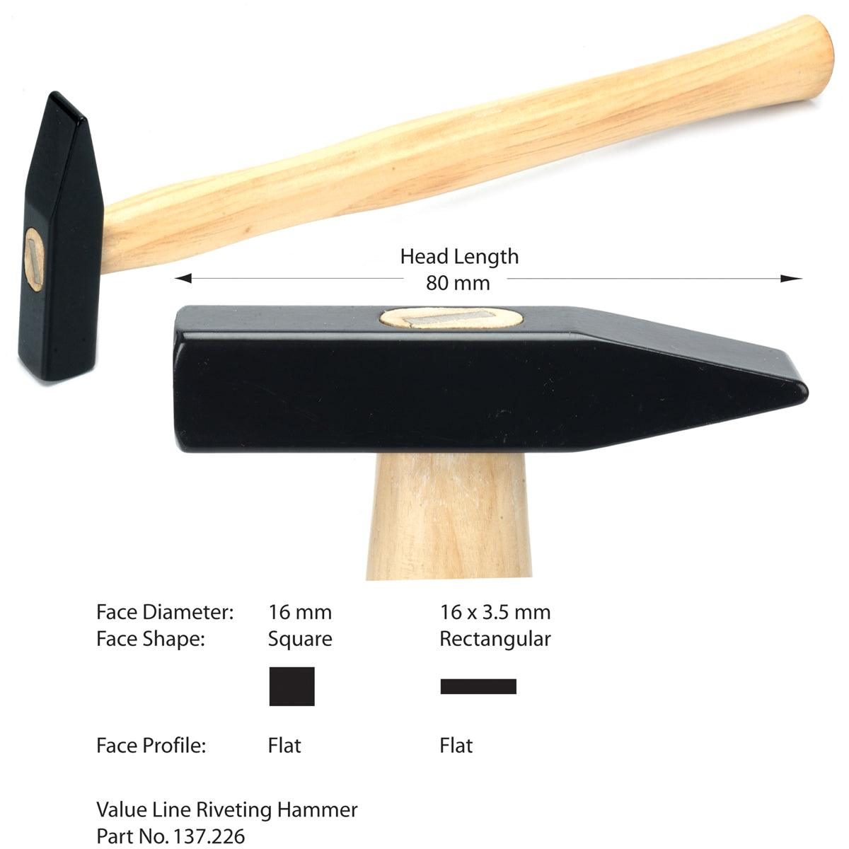 Value Line Riveting Hammer | Jewelry & Metalsmithing Tool — Otto Frei