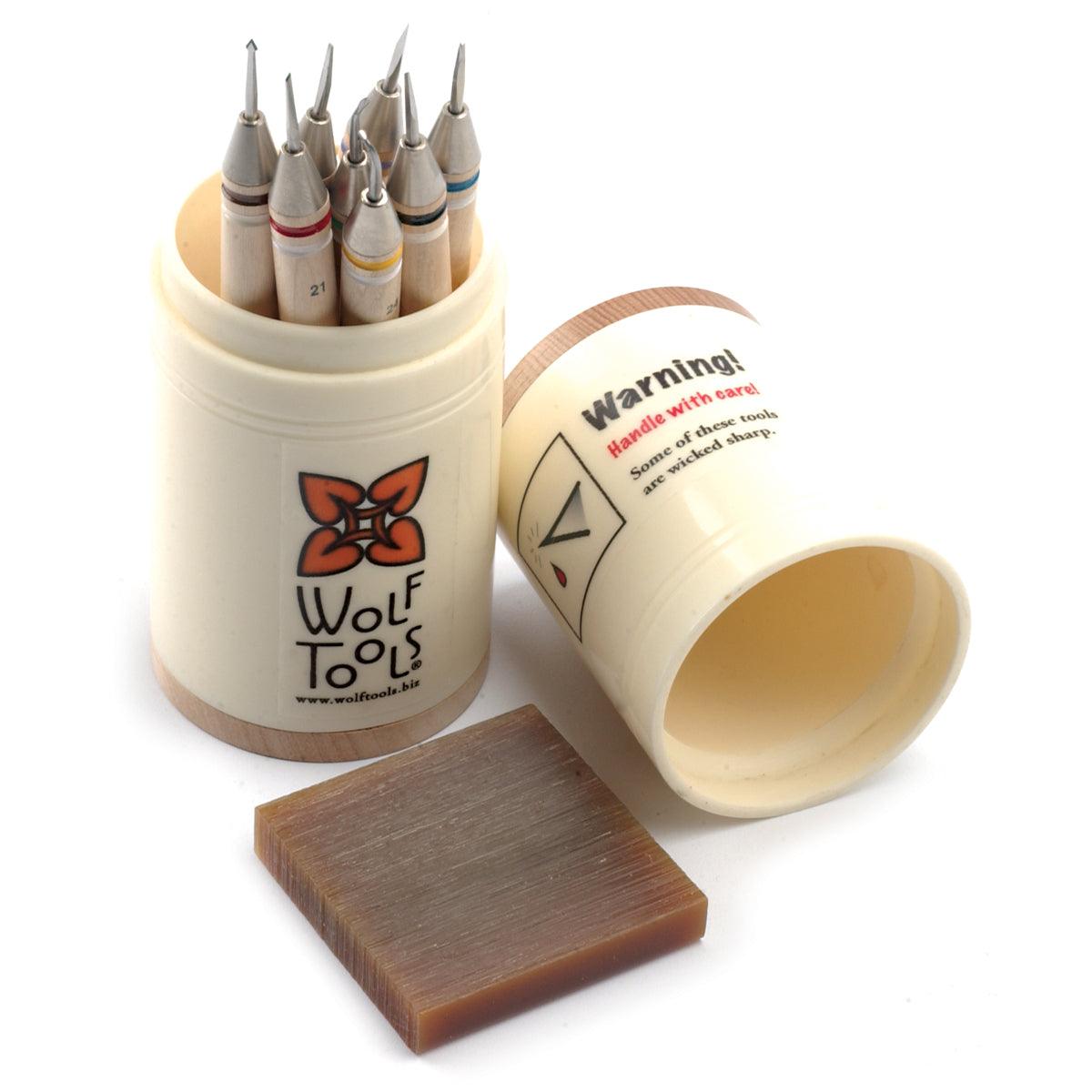 Wolf Tools Wicked Sharp 8 Piece Micro Carver Wax Carving Set | OttoFrei ...