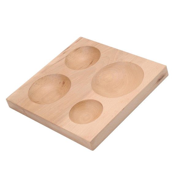 Wood Four Round Depression Shaping Block | OttoFrei.com — Otto Frei