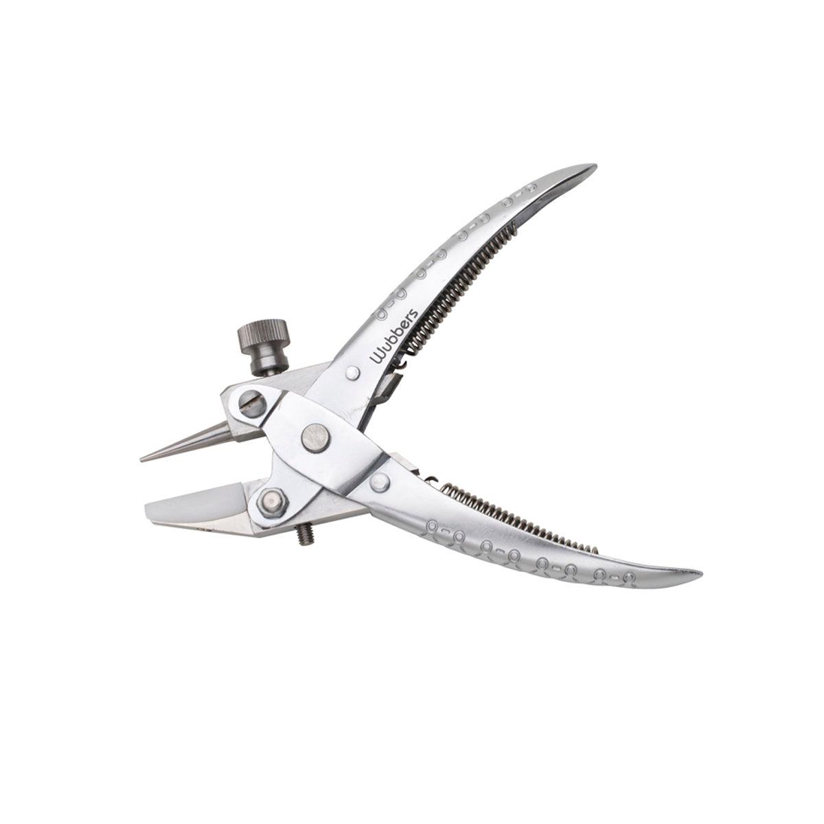 Wubbers Nylon Flat Nose-Round Nose Parallel Pliers-with Extra Nylon Jaw ...